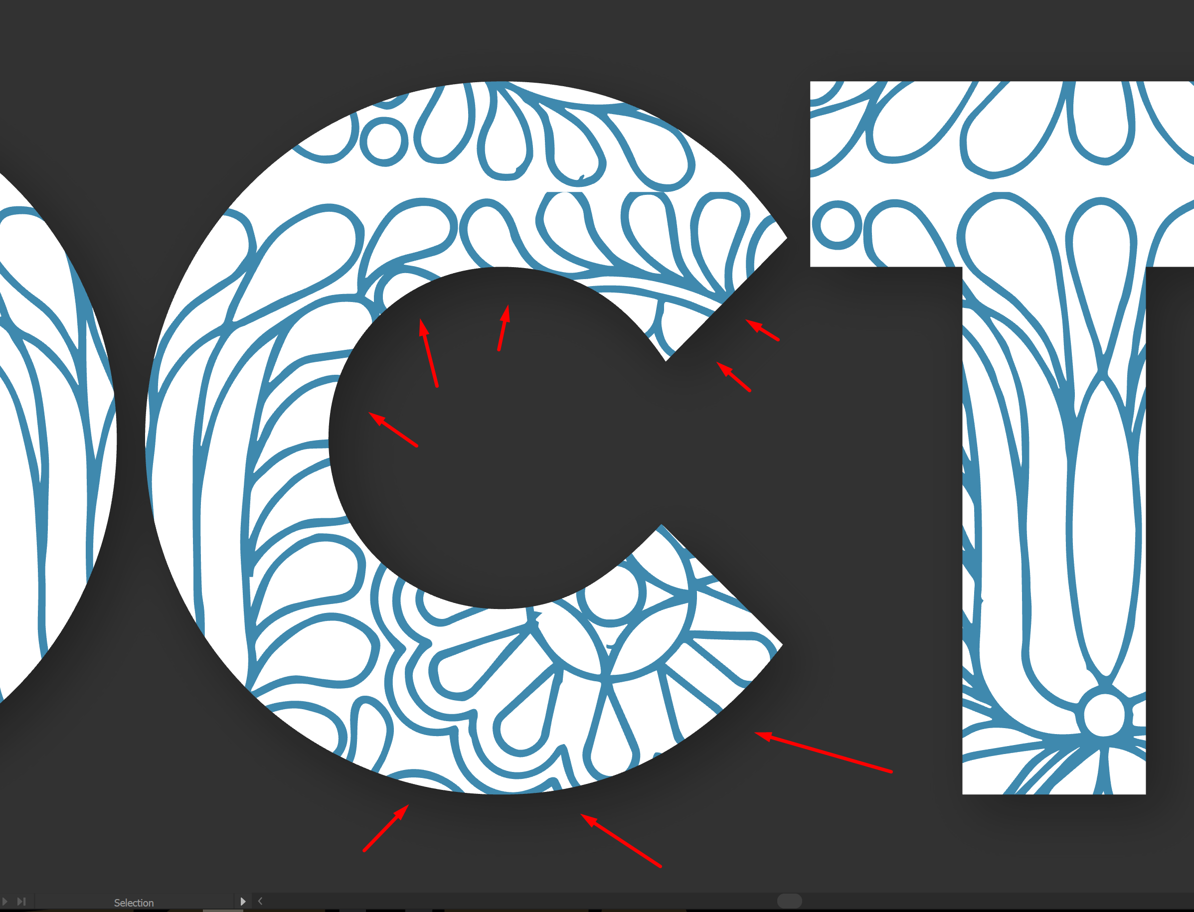 Solved Pattern Drops Shadow In My Text Adobe Support Community 9352308