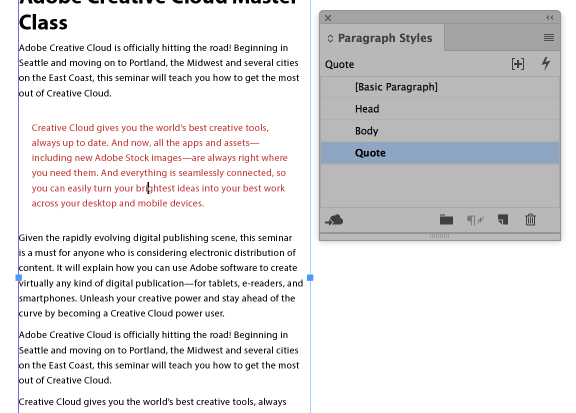 Solved: Best practice to create spacing between paragraphs... - Adobe ...