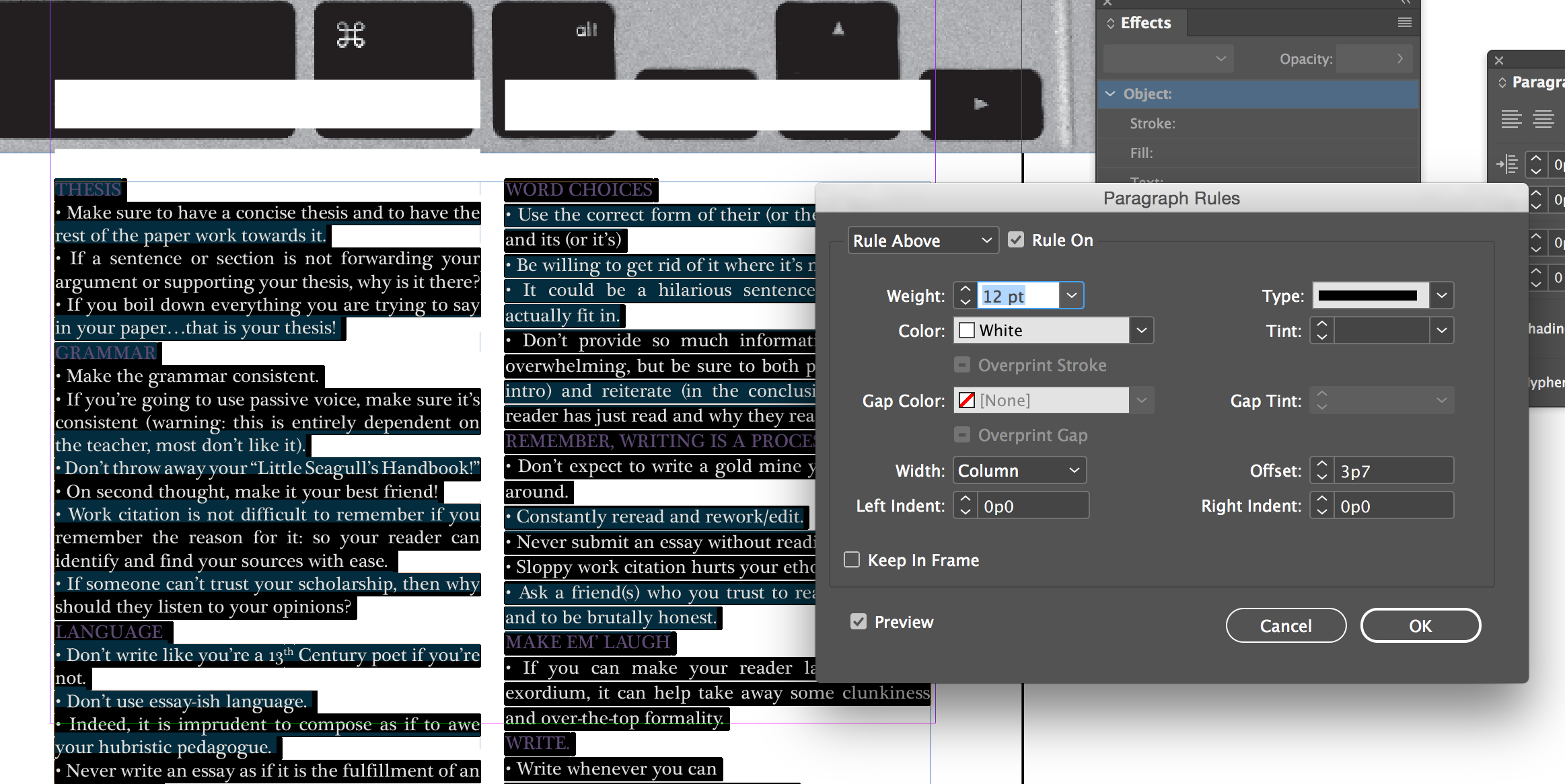 Solved: Unwanted boxes on text box - Adobe Community - 9416509