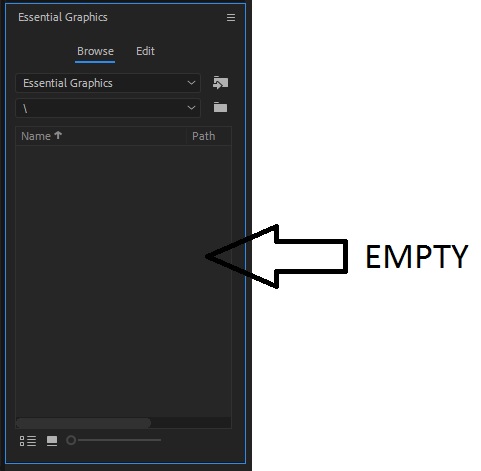 Unable to see the motion graphics templates - Adobe Product Community ...