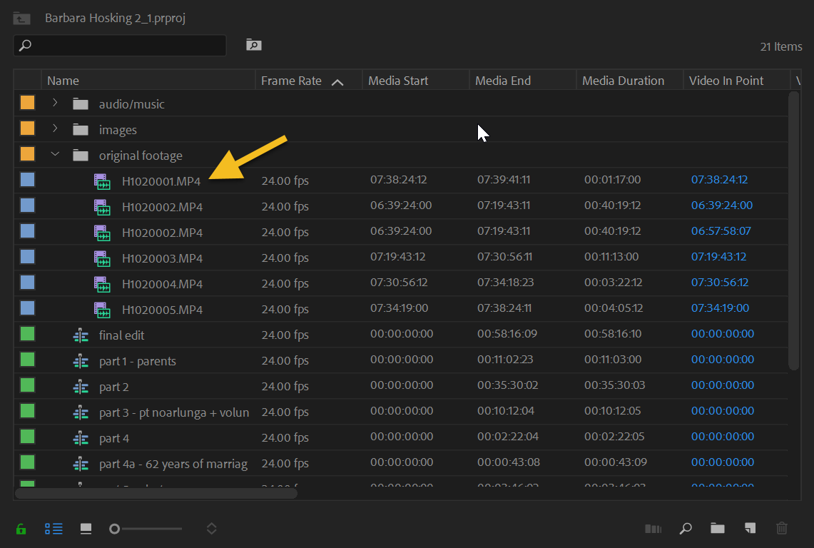 Newbie: timeline shows file as missing? but file i... - Adobe Community ...