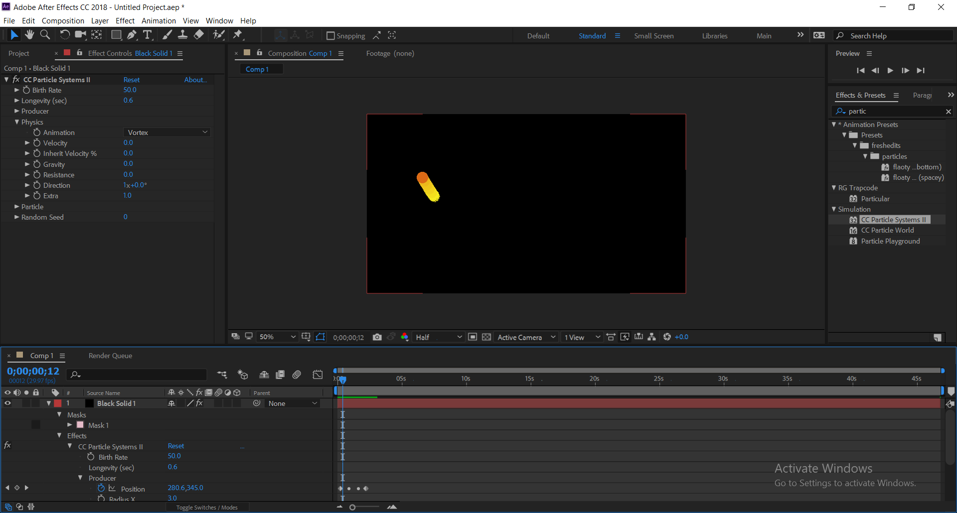 CC Particle Systems II Problem - Adobe Support Community - 9697062