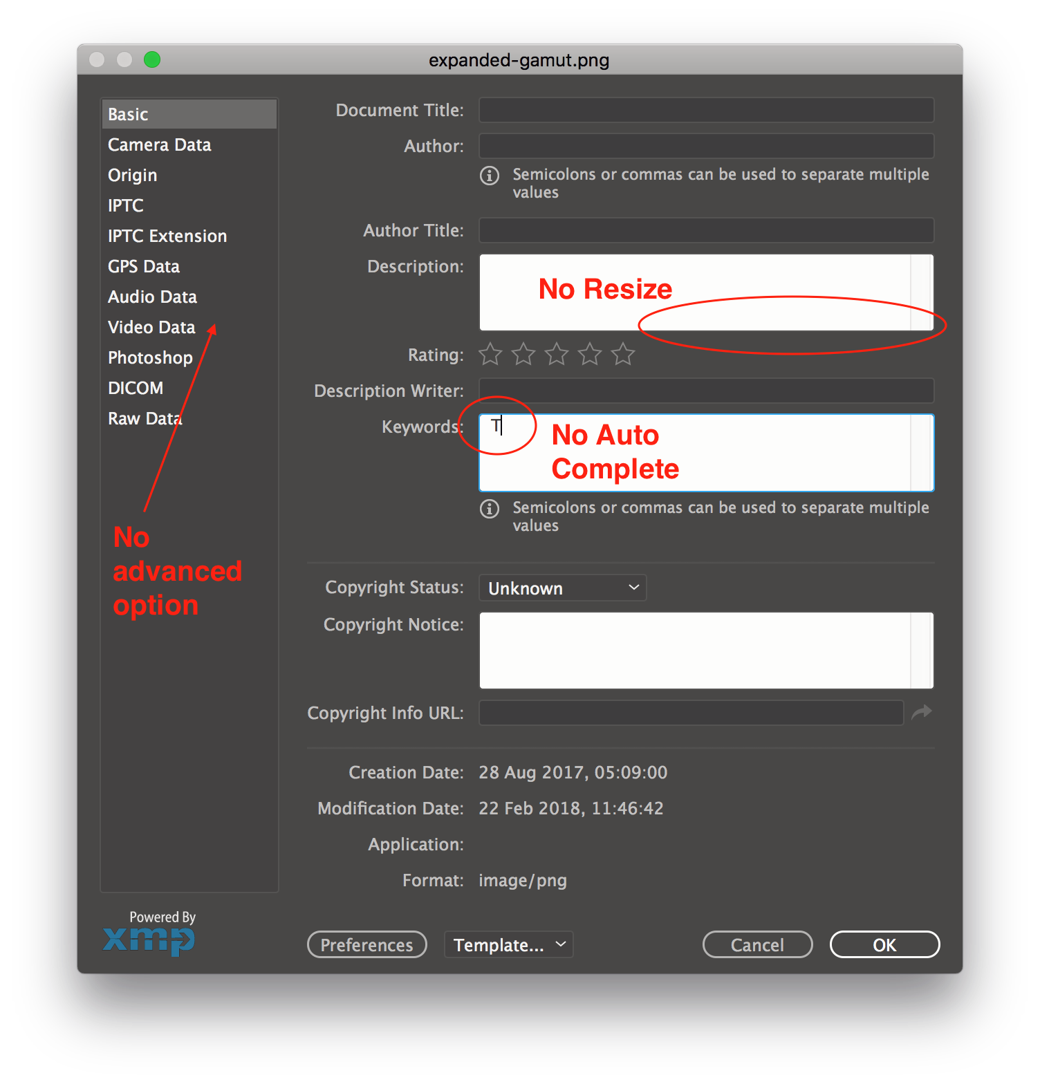 Solved File Info Functionality Loss In New Version Adobe Support Community 9696224 0848
