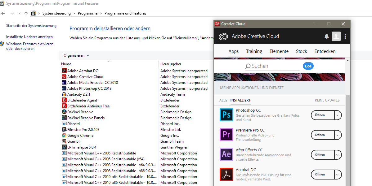Solved: Windows 10 doesn't show my installed Apps - Adobe Product ...