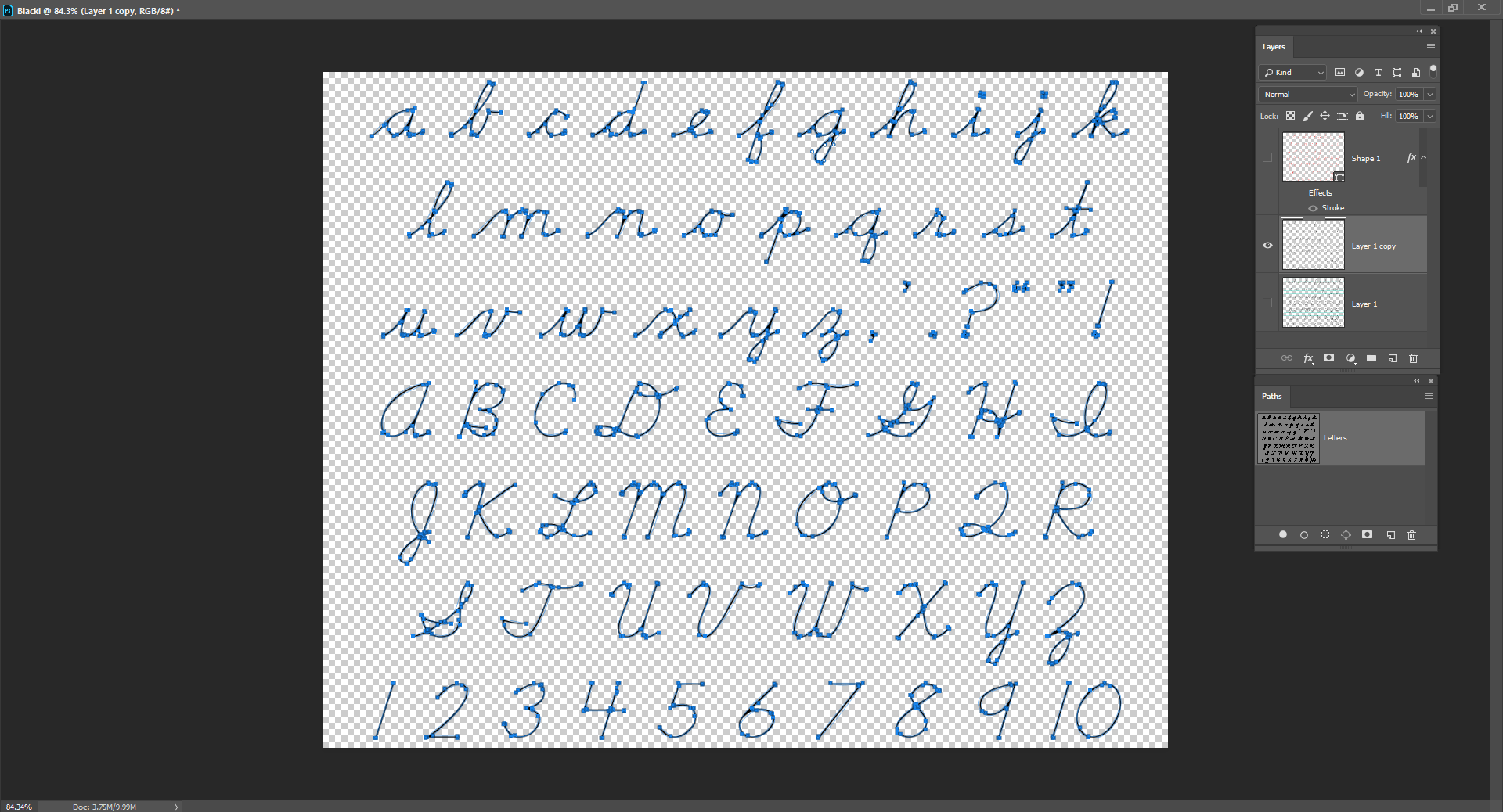 Extract Letter Shapes from image - Adobe Product Community - 9689502