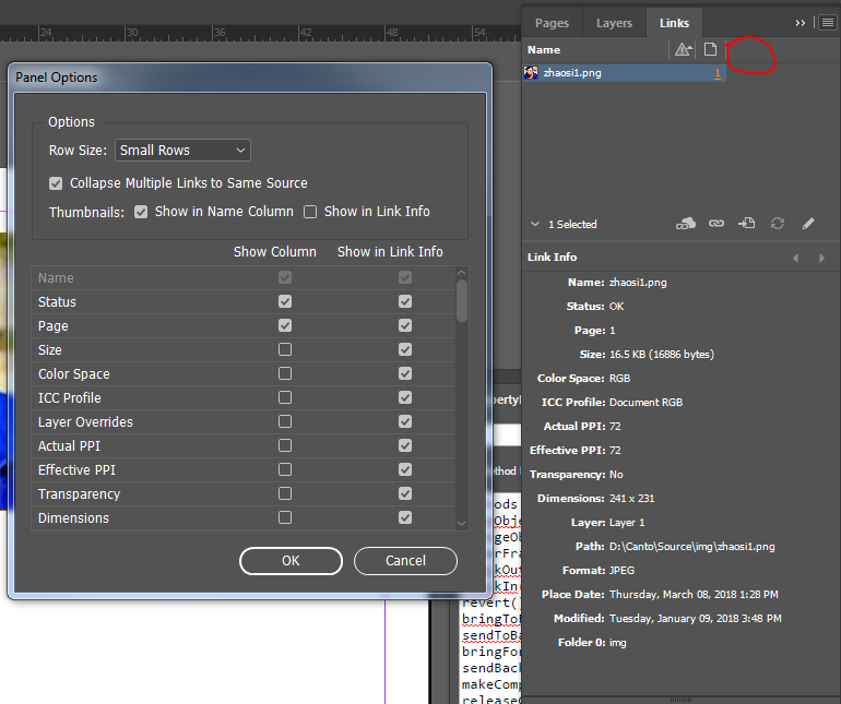 How To Add A Customized Column To Links Panel Adobe Product