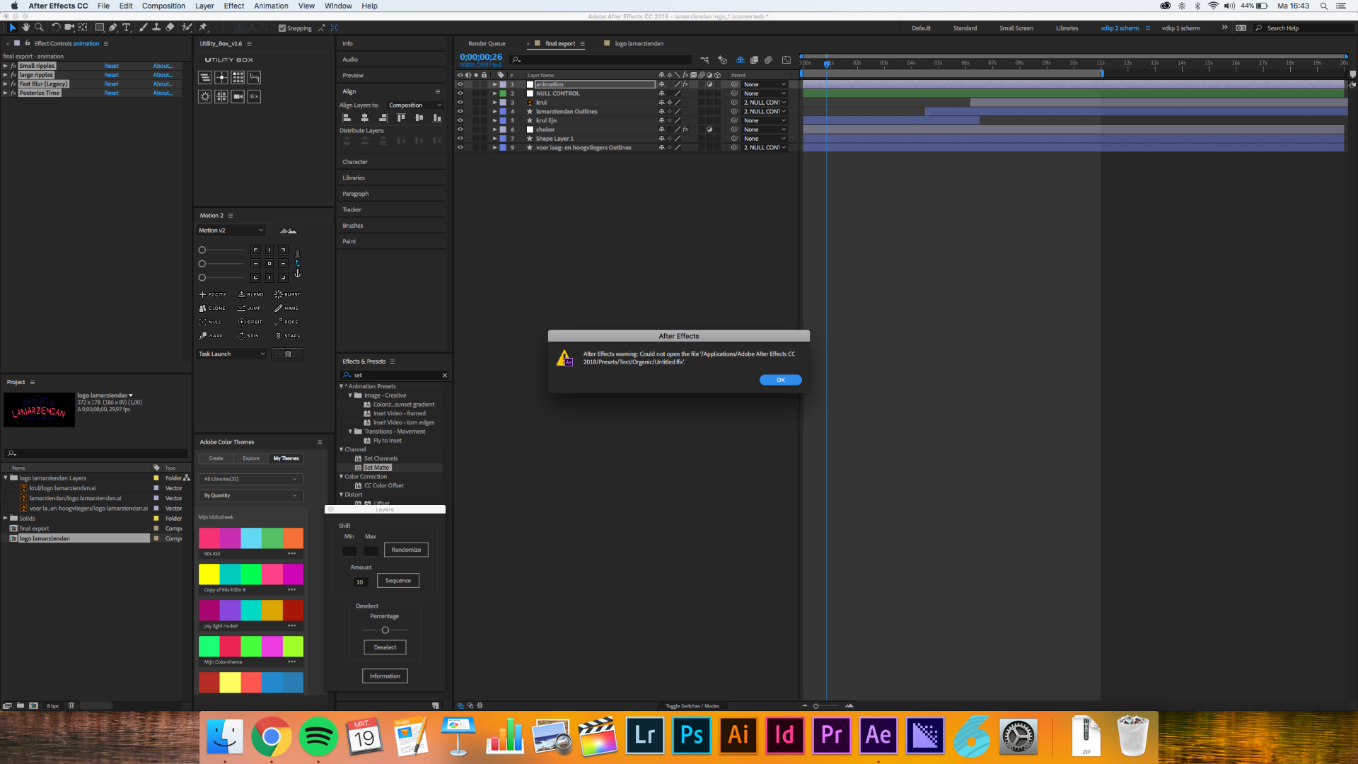 can not save preset animation - Adobe Community - 9736626