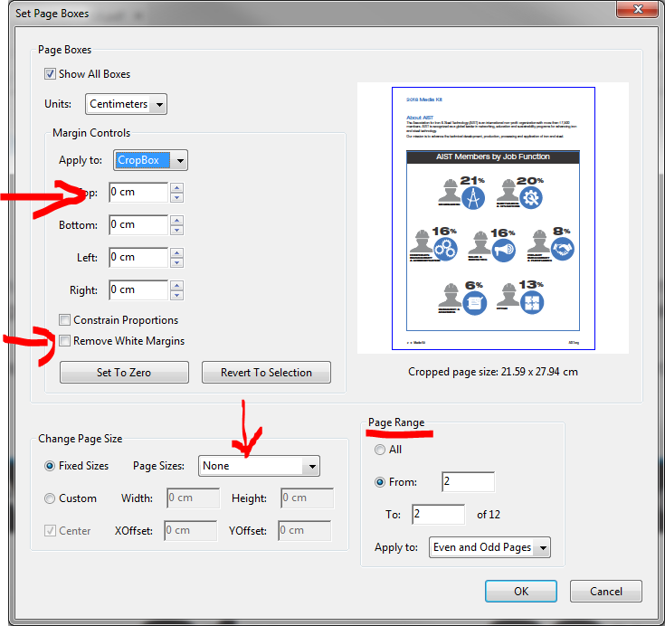 Apa Margins Size
