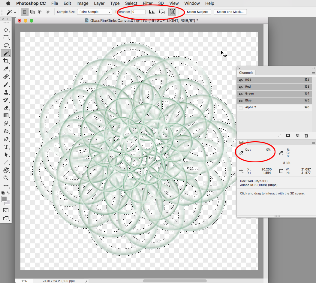 How to Load Selection with ALL semi-transparent (s... - Adobe Product Community - 9728785