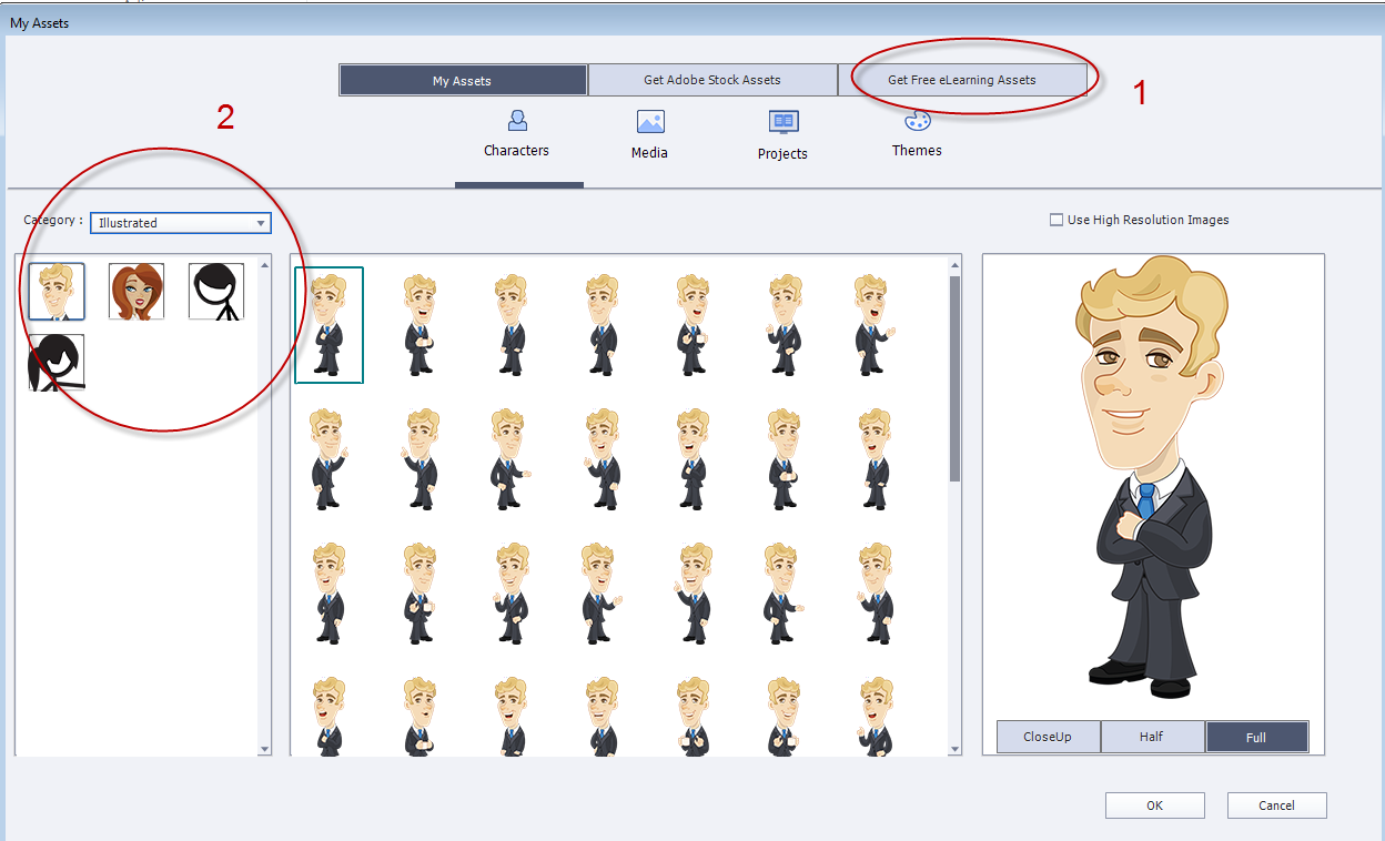 Adding custom cartoon characters to the "My Assest... - Adobe Product ...