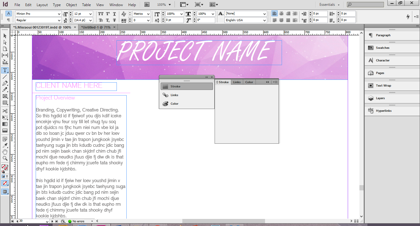 The stroke panel is empty ?! - Adobe Community - 9820799
