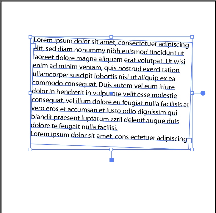 Solved: text box comes in at an angle Illustrator 22.1 - Adobe ...