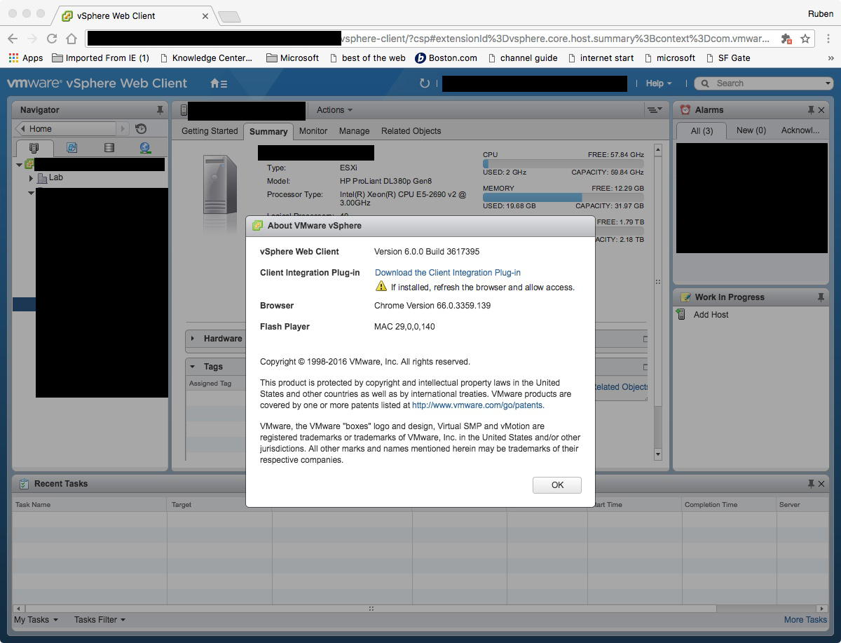 29.0.0.140 - can't access vmWare vSphere 6.0 anymo... - Adobe Product ...