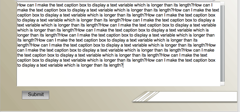 Solved How Can I Make The Text Caption Box To Display A T Adobe