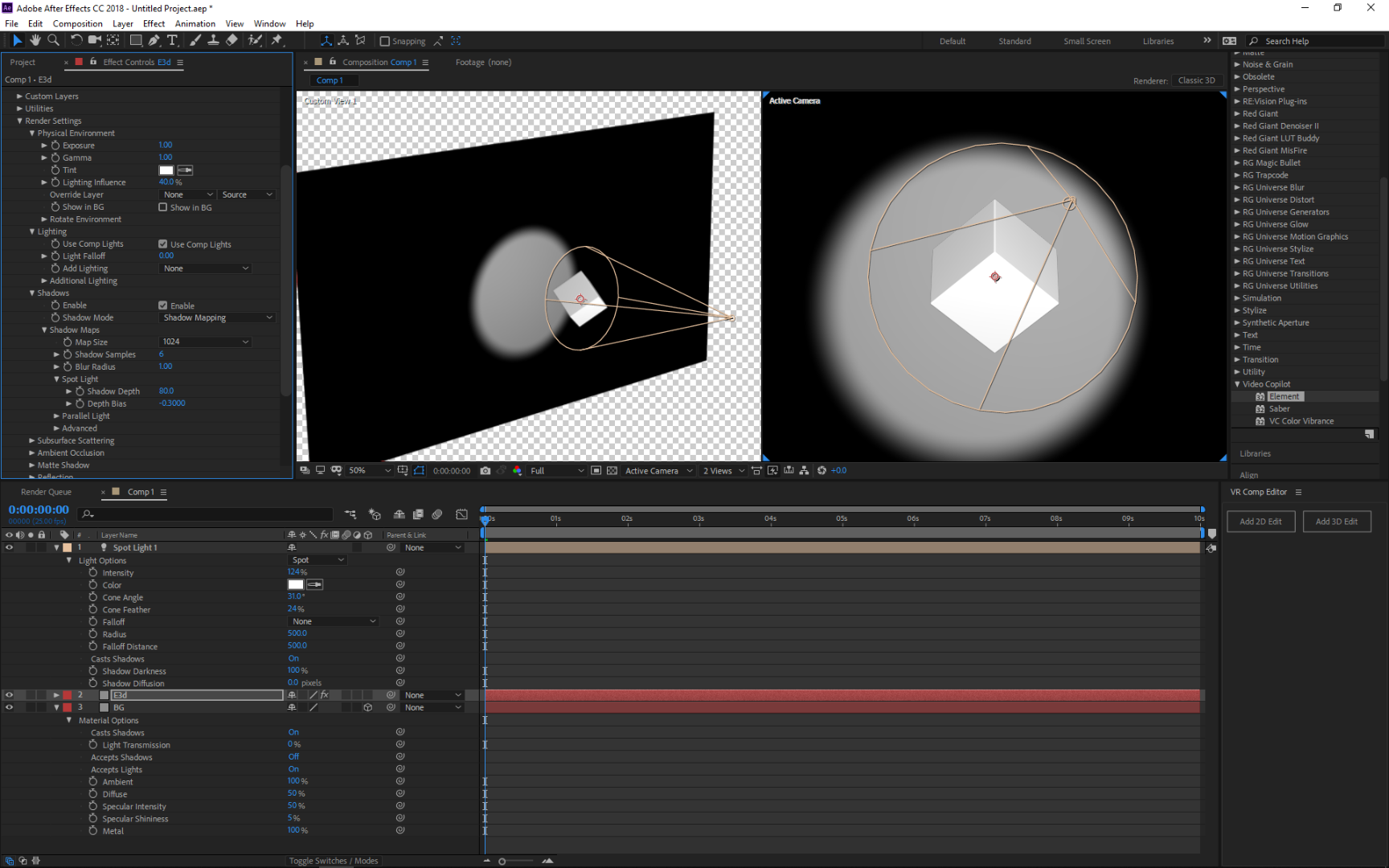 E3D object not casting shadow onto solid - Adobe Product Community - 9940210
