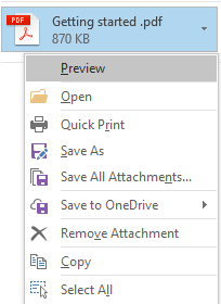 Solved: How to preview pdf in outlook ? - Adobe Product Community - 9912352