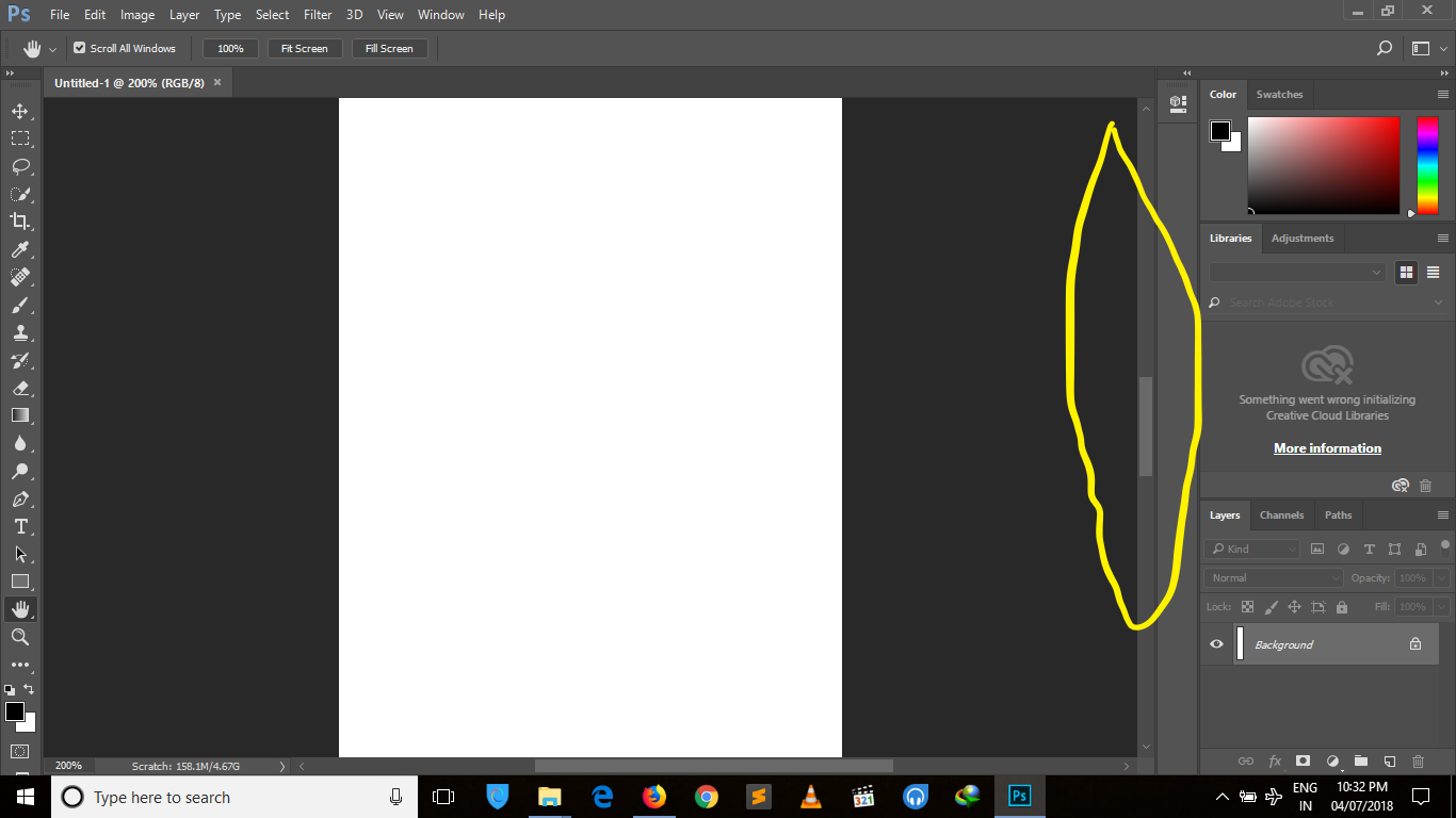 Solved: Disable horizontal scrollbar while image is within... - Adobe ...