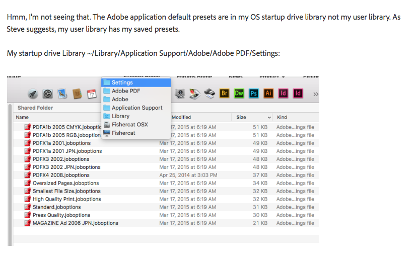 Installer un joboption dans la suite ADOBE.indd - Shareware Et Freeware