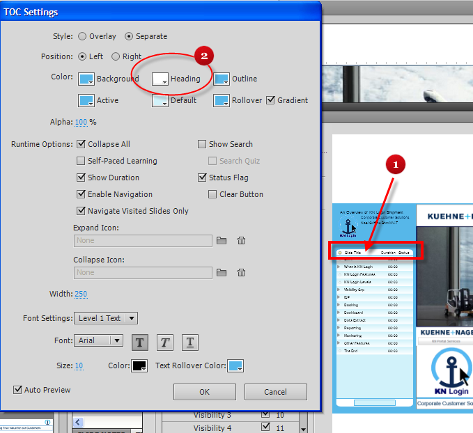 TOC - Change font colour in heading - Adobe Community - 3913310