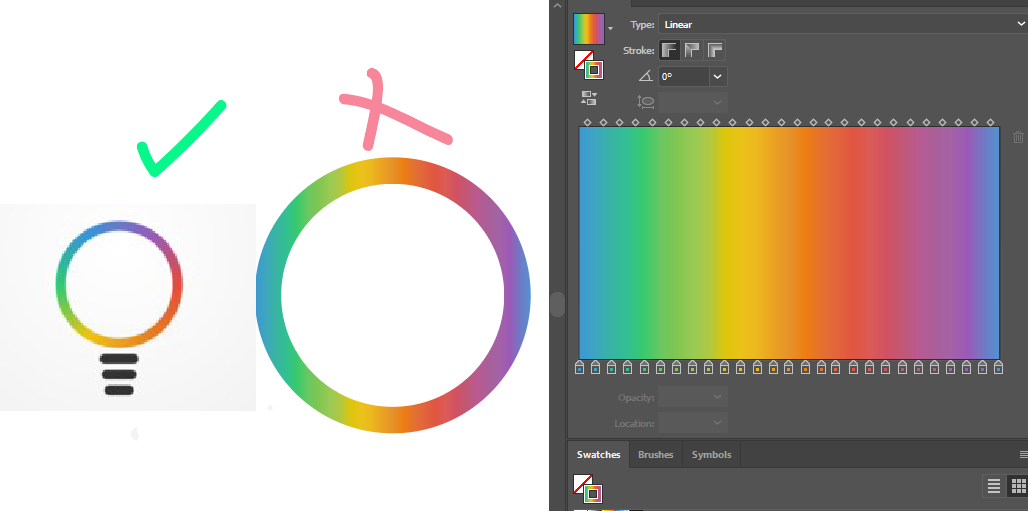 Solved Gradient On A Centreless Circle Adobe Support Community 10010177