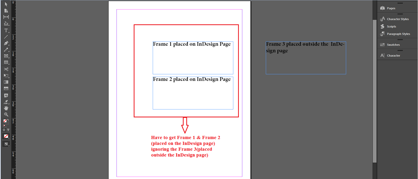 Solved Re Get The Frame Placed Only On The Indesign Page Adobe