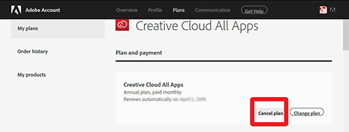 Solved: How to cancel my one product subscription (Muse CC... - Adobe Product Community - 9987136