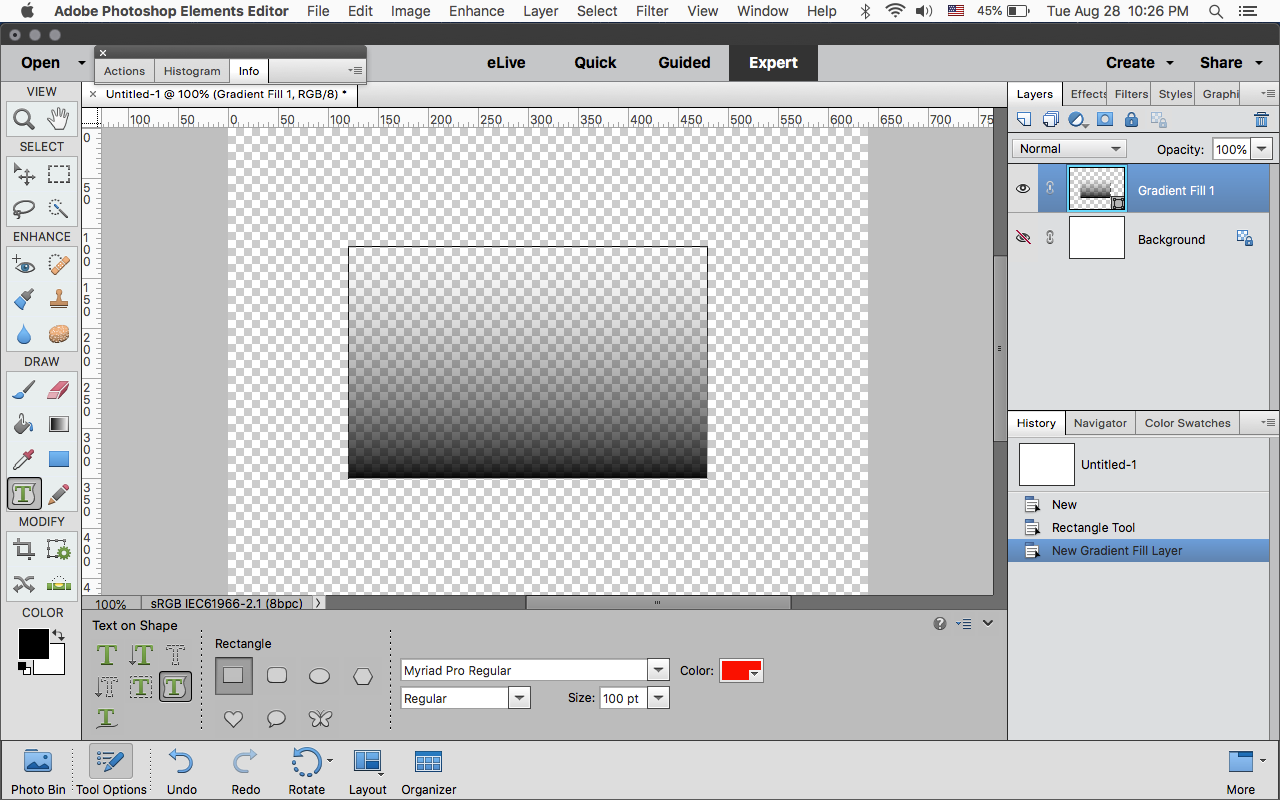 Solved Transparent Gradient In A Shape Photoshop Elements Adobe Support Community 9988058