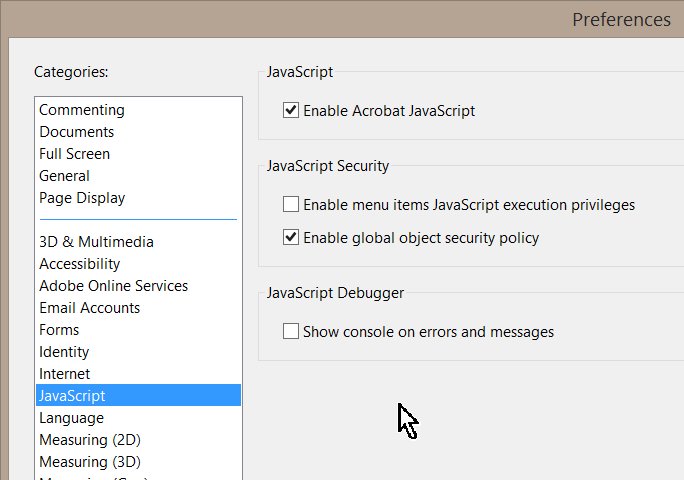 Solved: JavaScript is no longer under Preferences/Categori... - Adobe ...