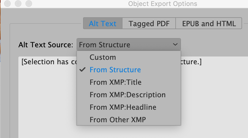 Solved: Object Export Options and alt text from Microsoft ... - Adobe Product Community - 10191054