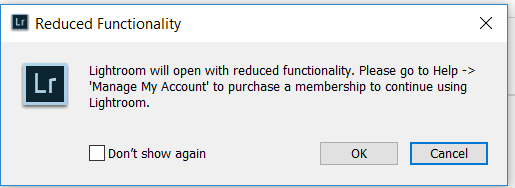Adobe Lightroom (not CC) cannot work - Adobe Product Community - 10167401