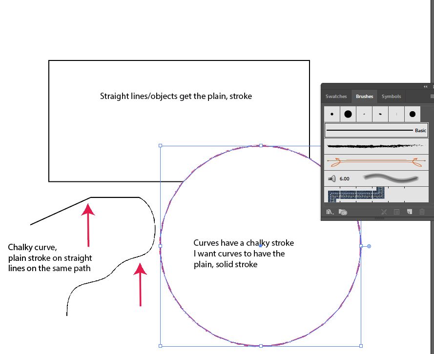 Solved: Stroke lines change on straight line vs. curves - Adobe Product ...