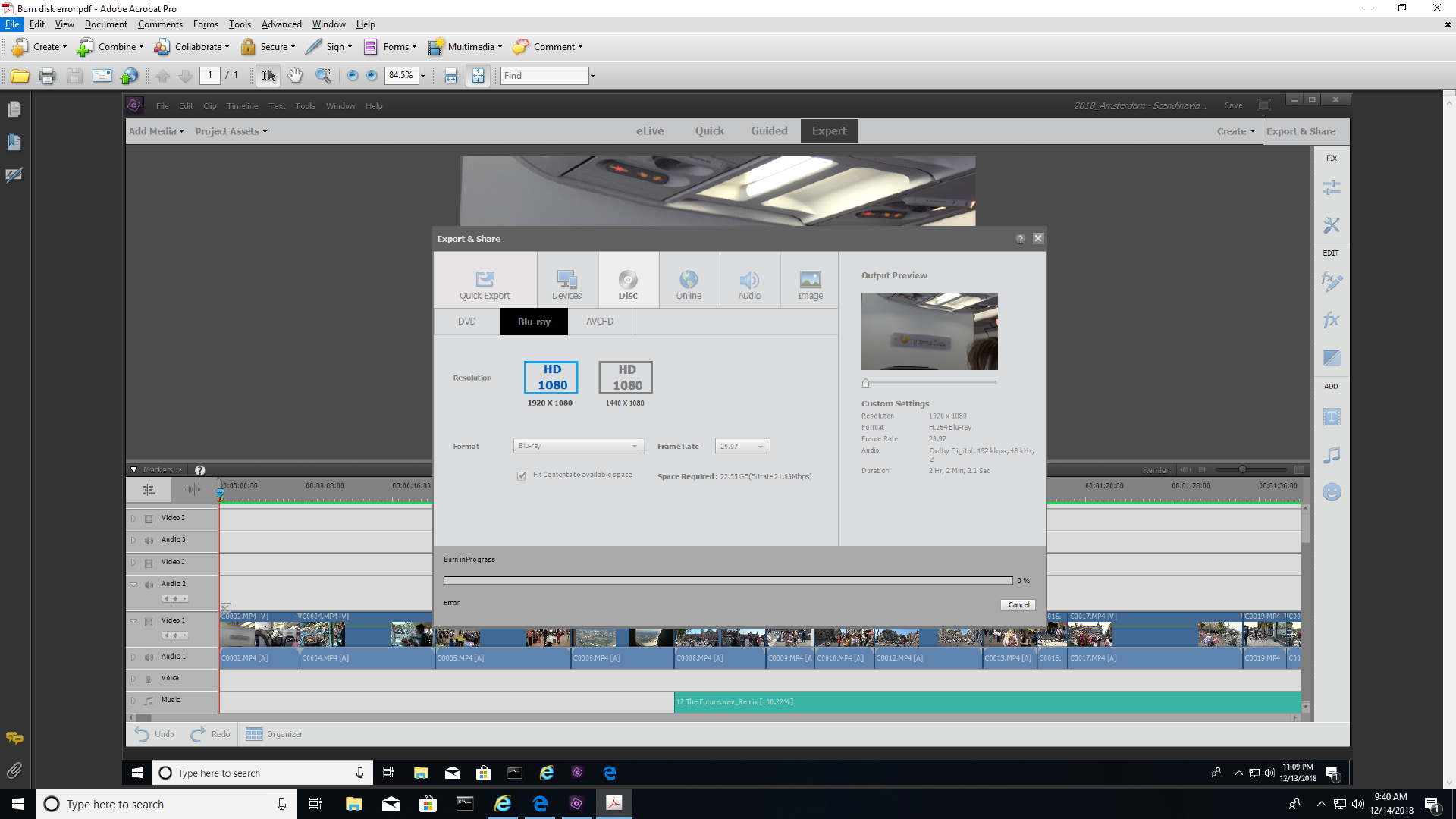 Error creating BluRay ISO image file in PE 15 - Adobe Community - 10229500