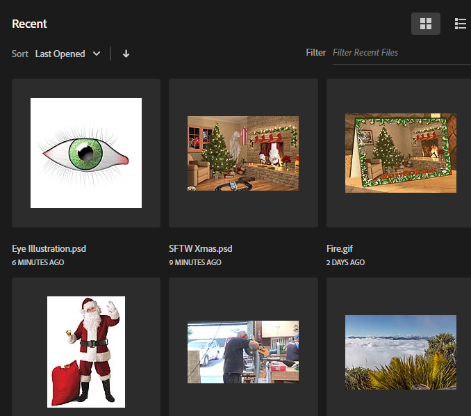 Photoshop - opening page - open many files directl... - Adobe Product ...