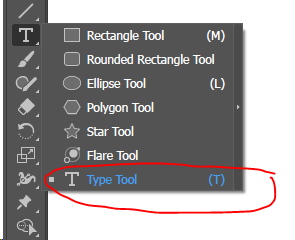 Solved: Type tool in the object menu - Adobe Support Community - 10349219