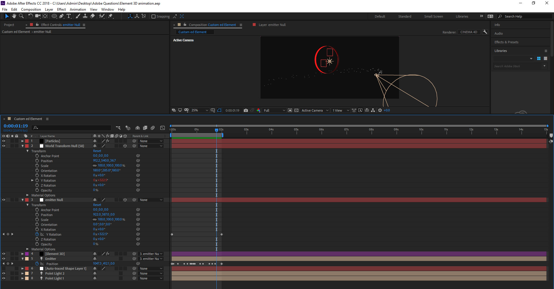 3D element Animation path - Adobe Community - 10372442
