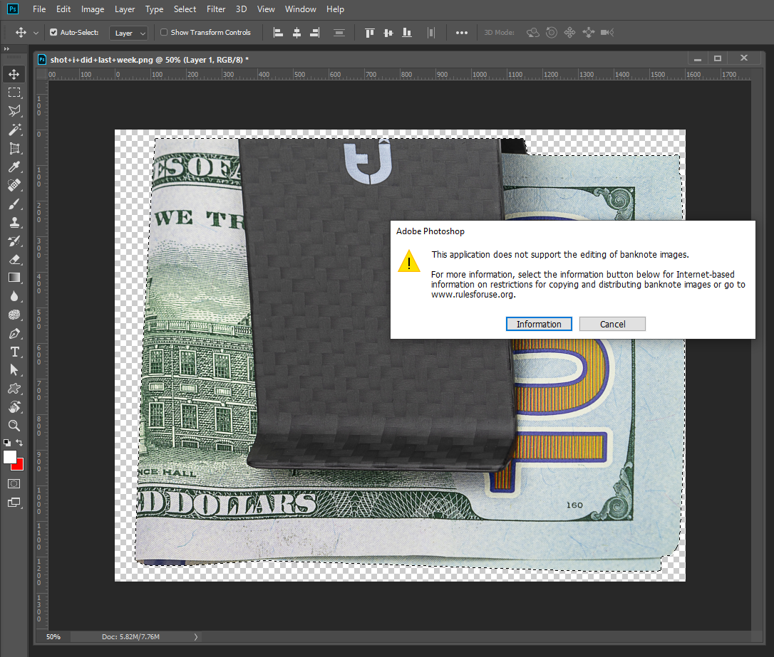 Photoshop not opening image with a corner of bank ... - Adobe Product ...