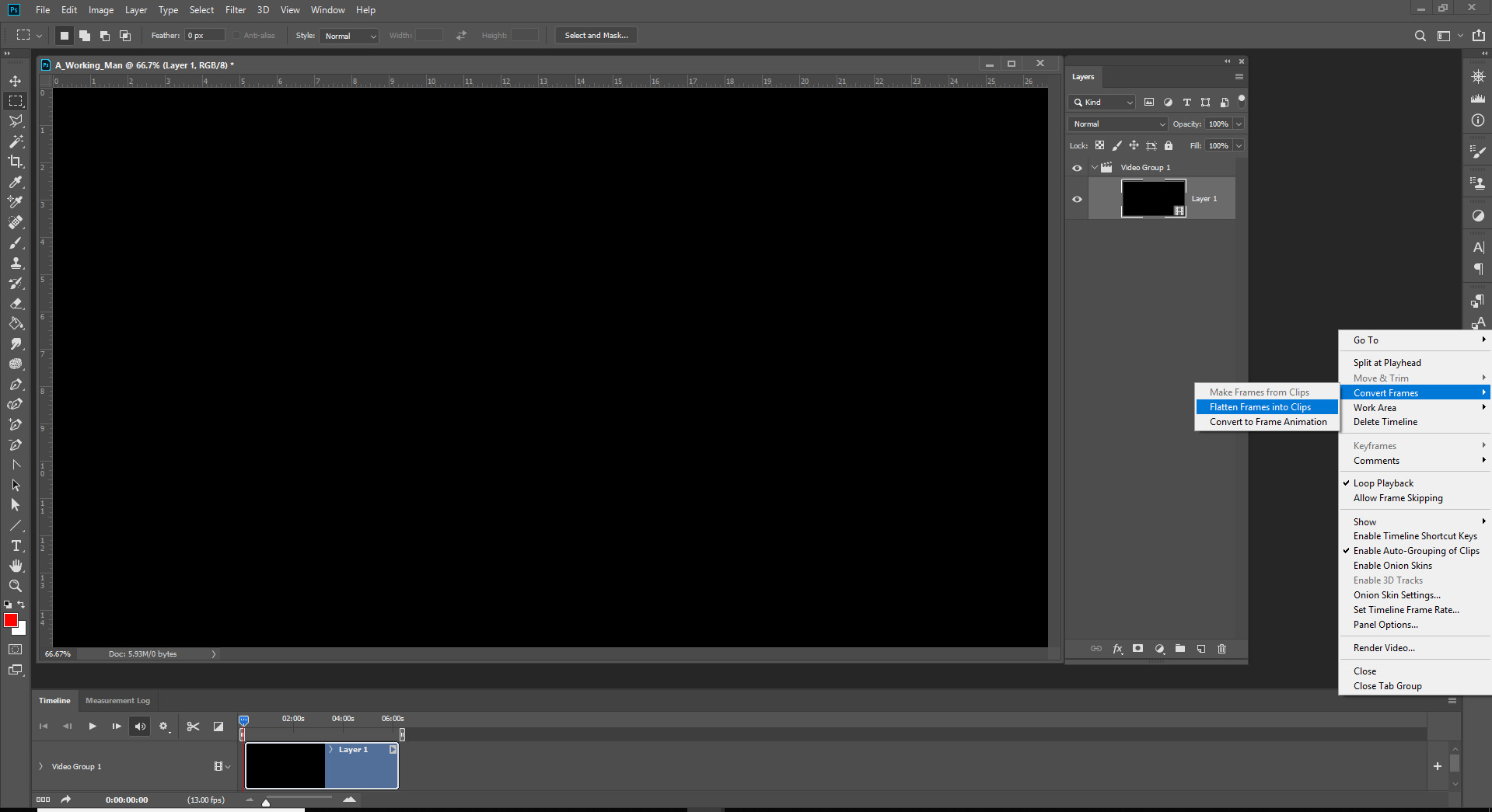 "Import Frames to Layers" shows frozen clip - Adobe Support Community ...