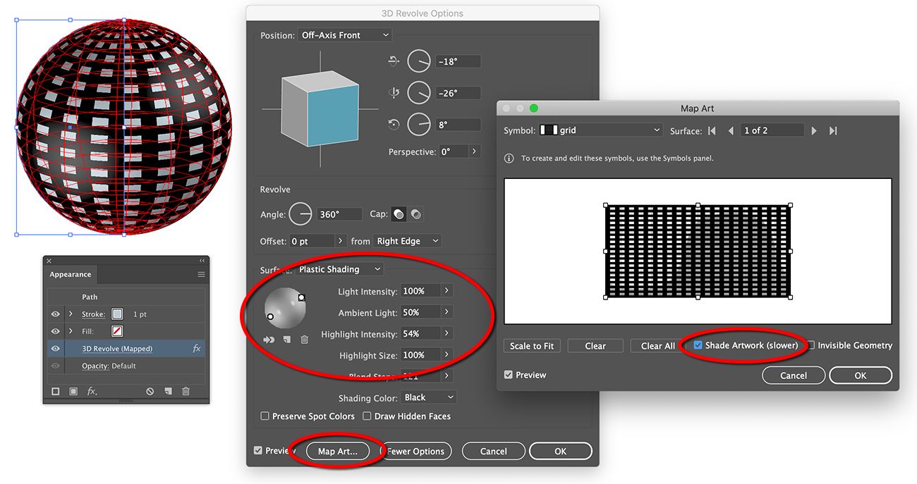 Solved: shiny shading on different angles? - Adobe Community - 10408814