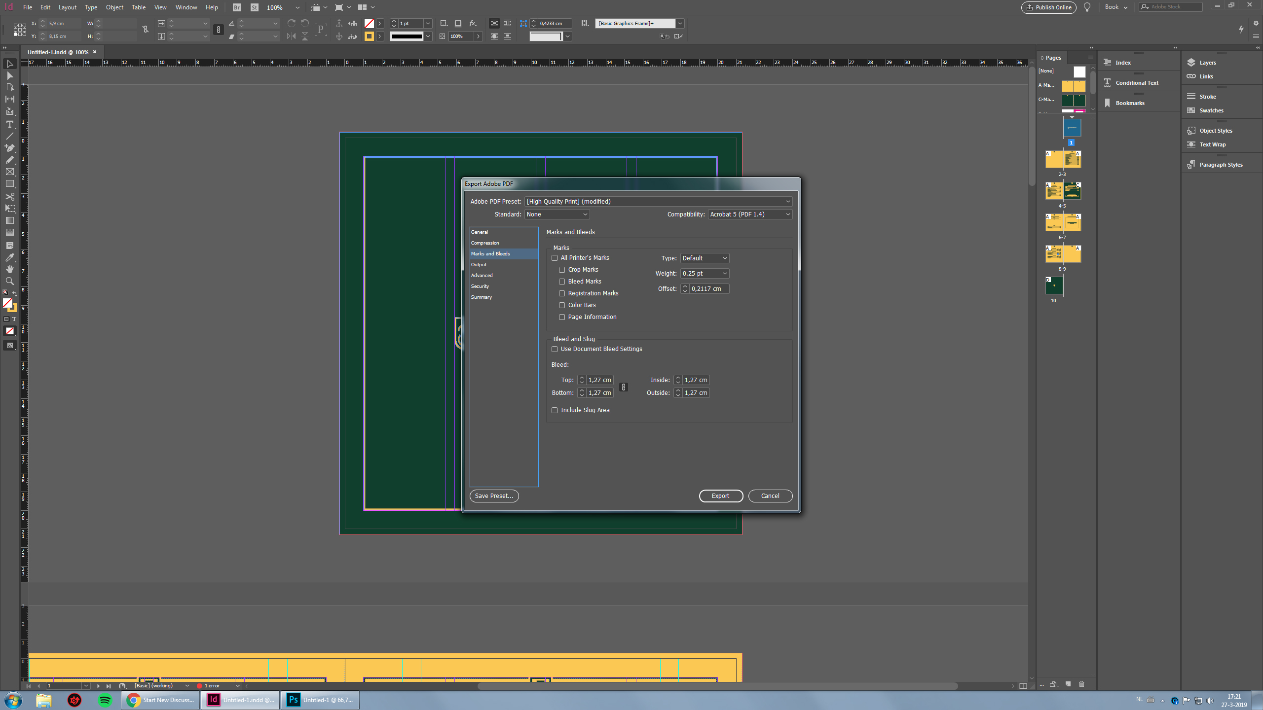 Solved InDesign Adds An Unwanted Border To All My PDFs Af Adobe