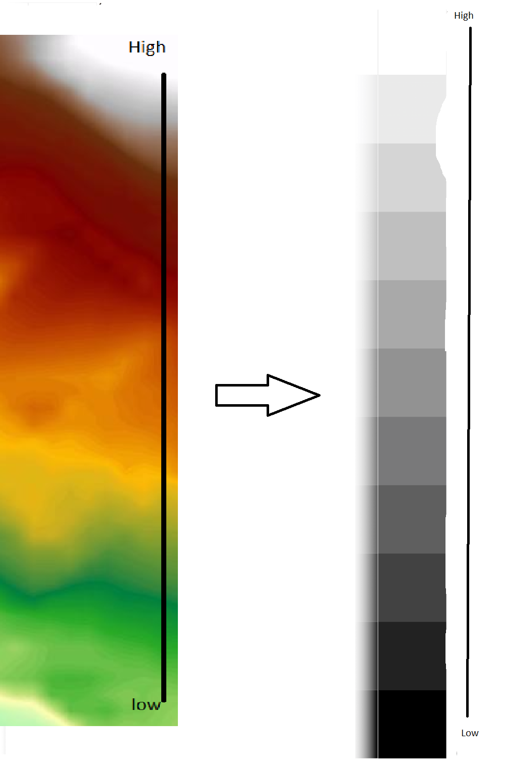 convert blue-red scale hightmap to grey scale - Adobe Product Community ...