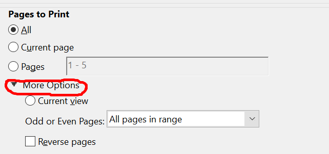 Pages to Print , the column for select pages disap... - Adobe Product ...