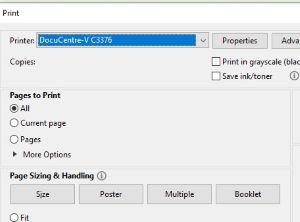 Pages to Print , the column for select pages disap... - Adobe Product ...