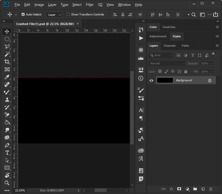 Photoshop crashed? file recovery - Adobe Product Community - 10415553