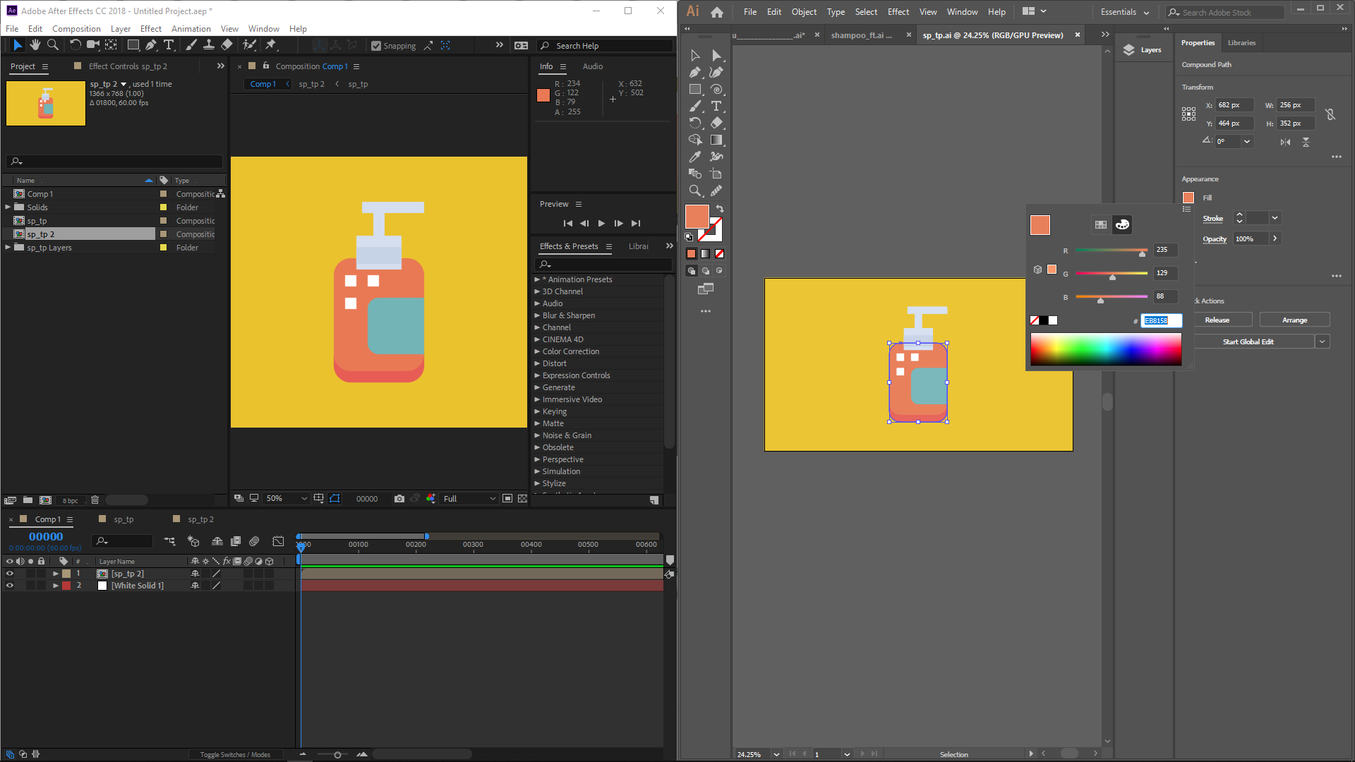 Color Not Matching Up When Importing From Ai To Ae Adobe Product