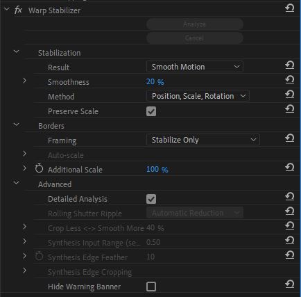 Warp Stabilizer low-level exception when zooming i... - Adobe Product ...