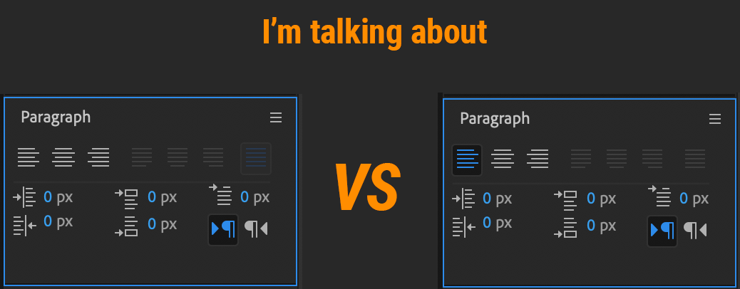 Solved: Paragraph align Left, Center, Right, or... NONE? (... - Adobe ...