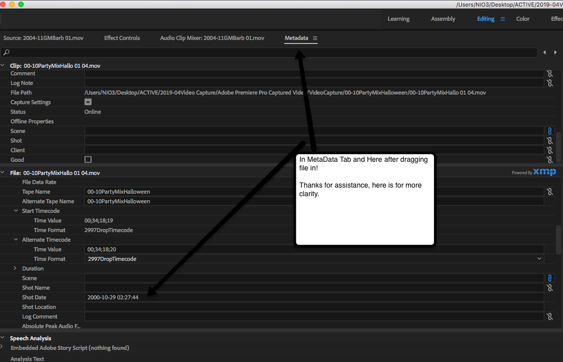 Solved: Capturing old DV Footage with Date Timecode... - Adobe Product ...