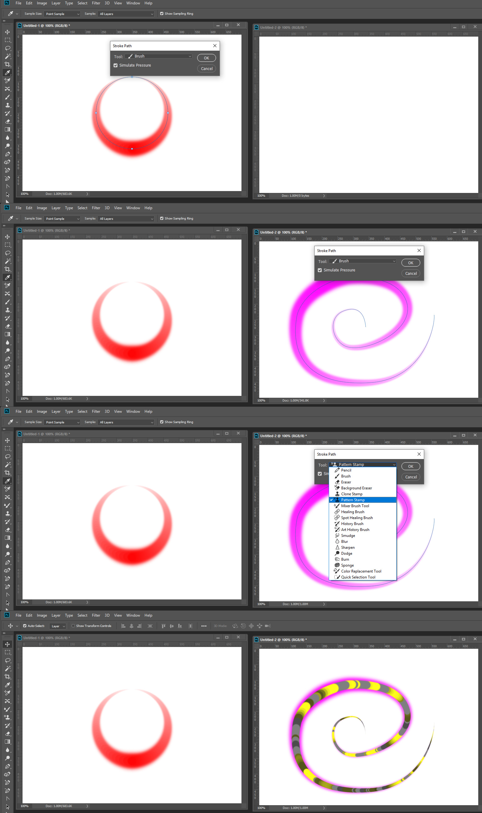 Stroking Tapered Lines from vector mask - Adobe Product Community ...