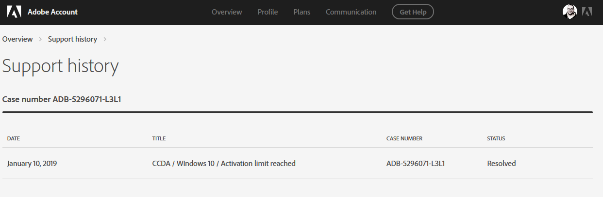 Activation Limit Reached - Adobe Community - 10526084