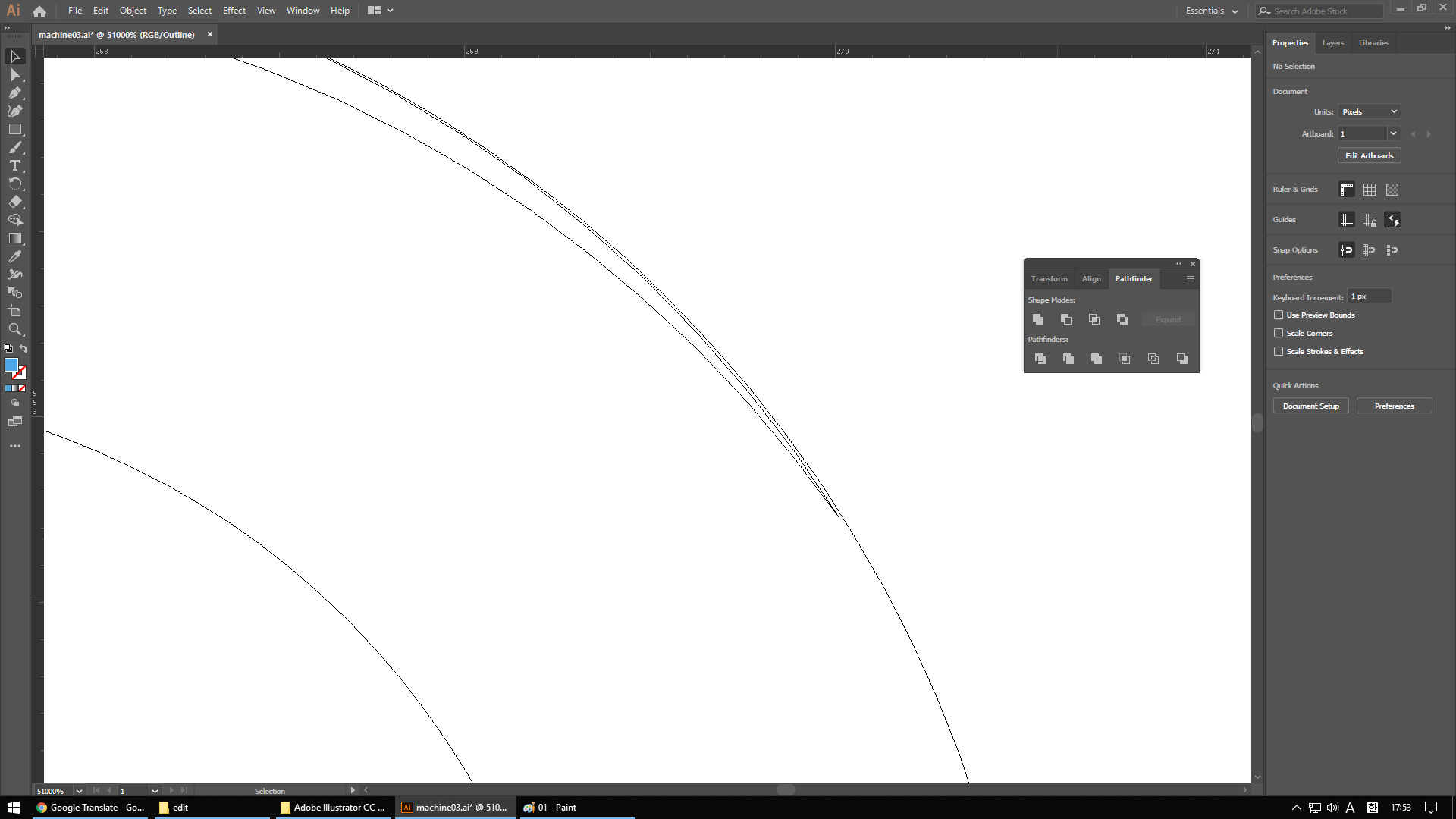 shape builder & pathfinder 미세한 유격 문제 - Adobe Product Community - 10551355